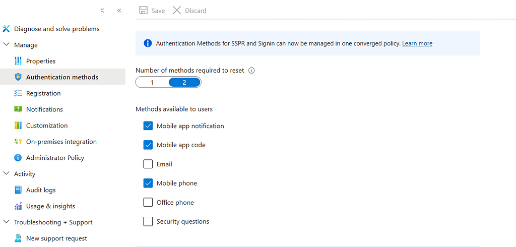 Fix “Unable to save the changes” error in System-preferred MFA - ENTRALAB Fix “Unable to save the changes” error in System-preferred MFA - ENTRALAB