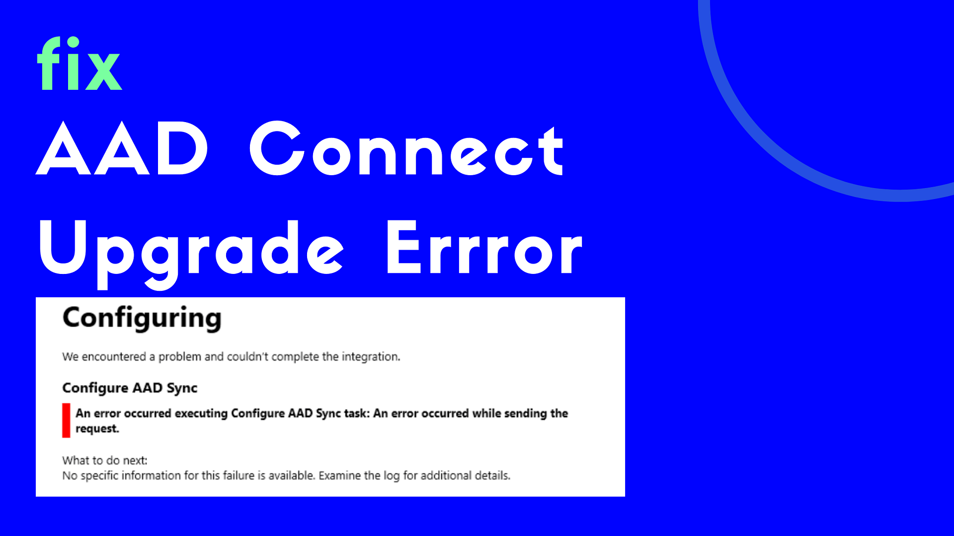 Fix An Error Occurred Executing Configure Aad Sync Task An Error 8770