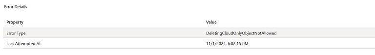 Resolve ‘deletingcloudonlyobjectnotallowed Sync Error Entralab