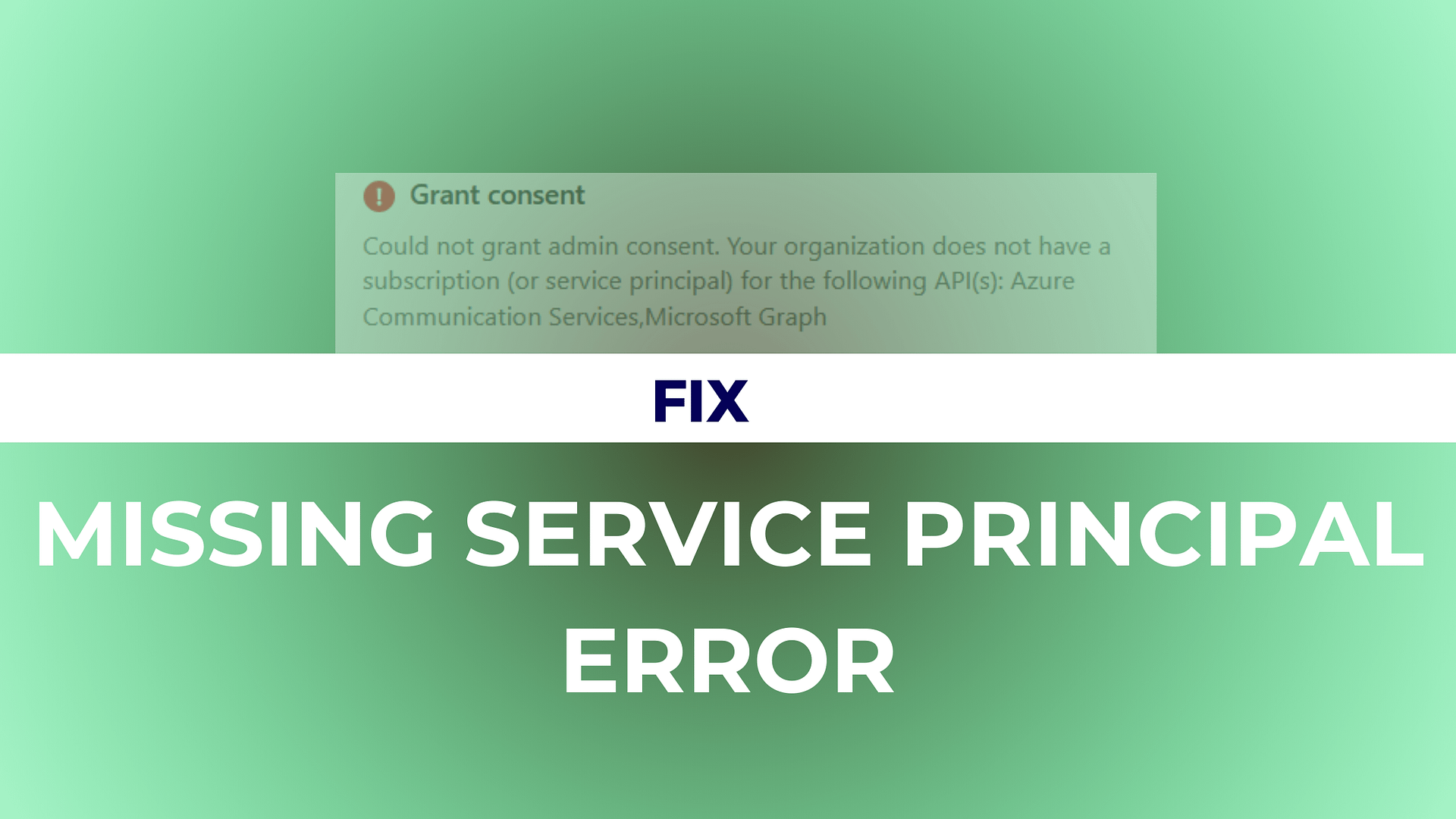 Manually Add Missing ‘azure Communication Services Service Principal Using Powershell Entralab